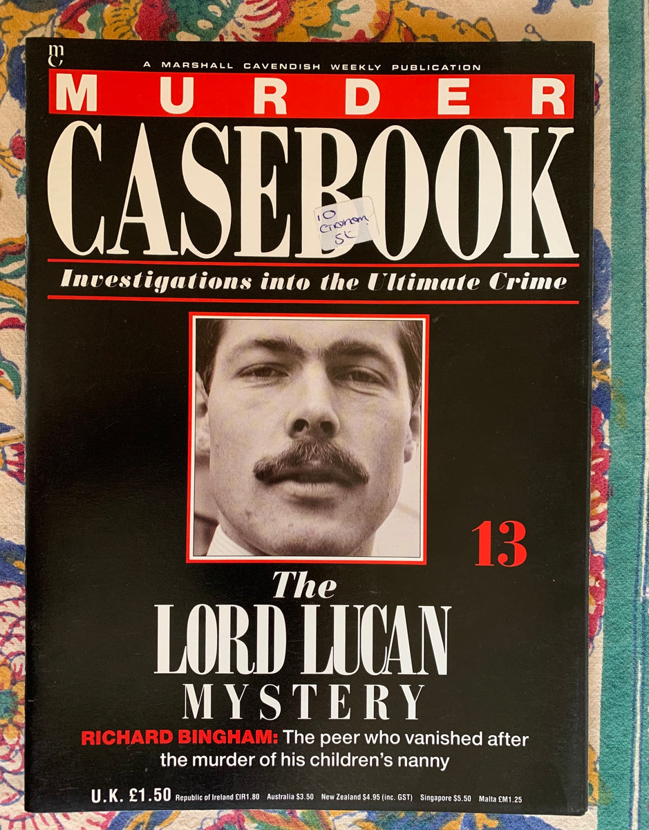 Murder Casebook 13 The Lord Lucan Mystery – Exhibit B. Books