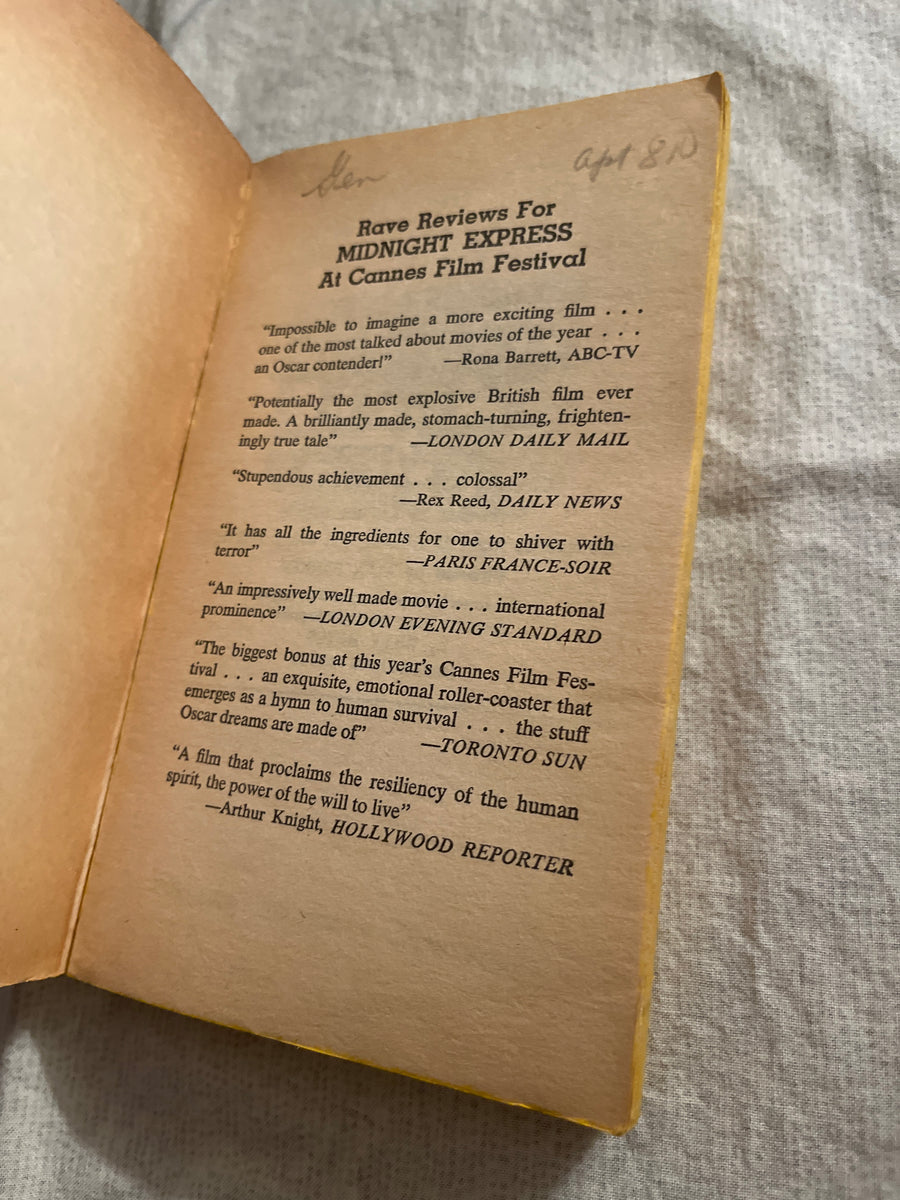 Midnight Express – Exhibit B. Books